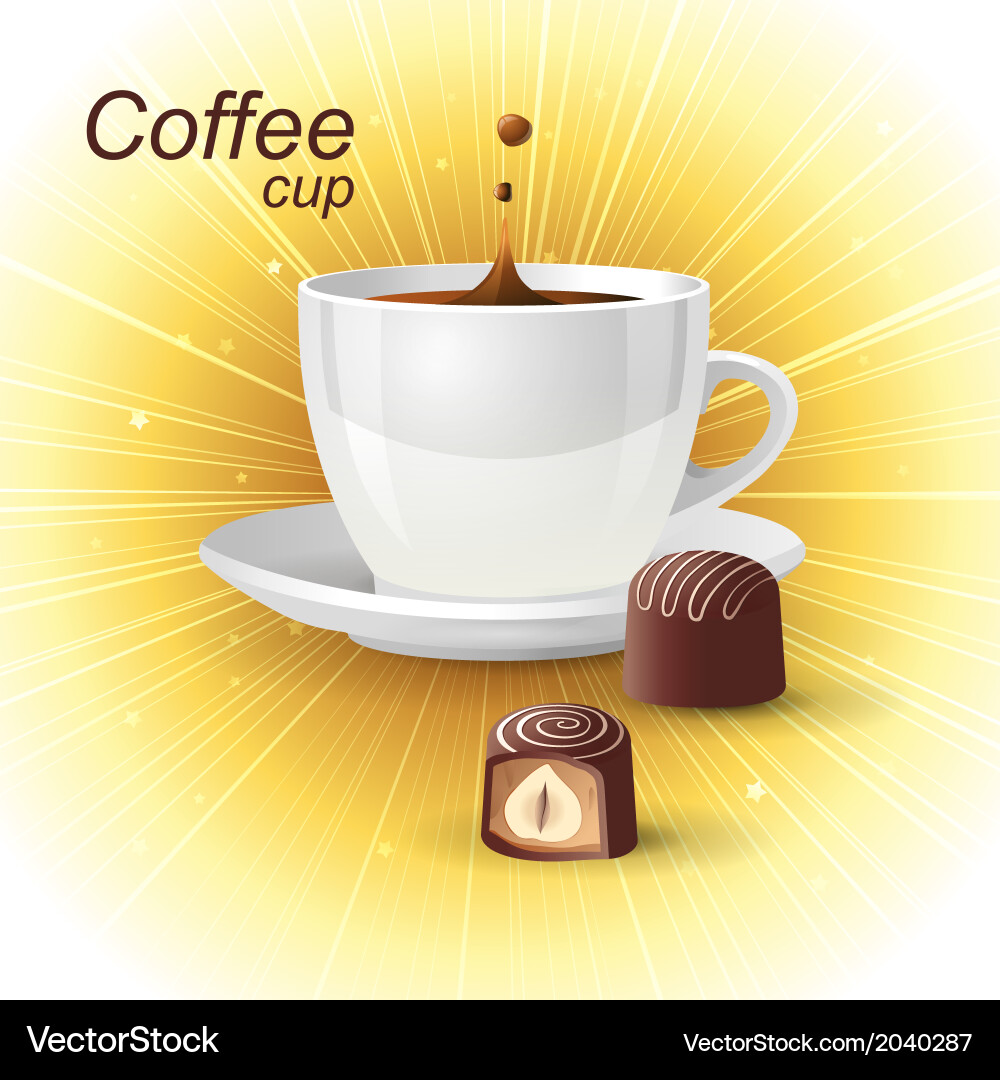 Realistic cup Royalty Free Vector Image - VectorStock