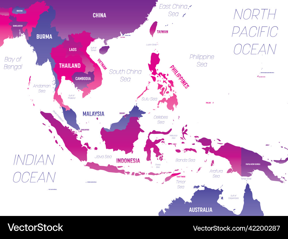 Political Map Of Southeast Asia