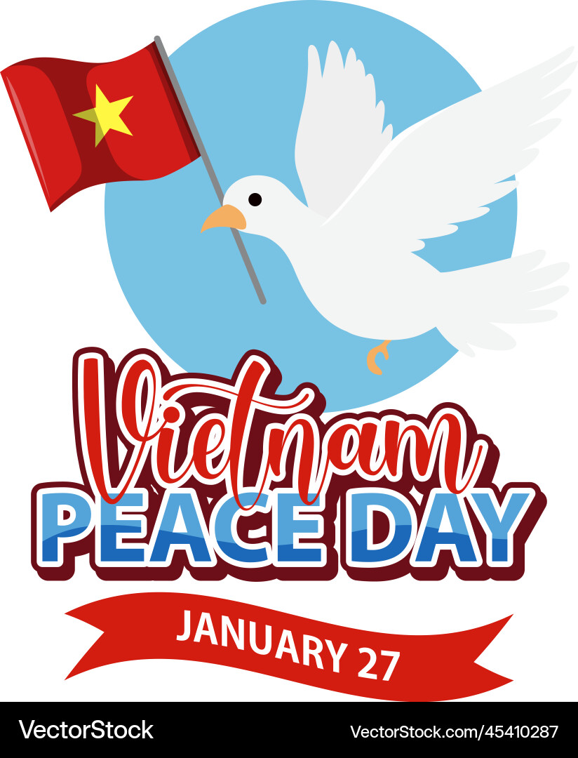 Vietnam peace day banner Royalty Free Vector Image