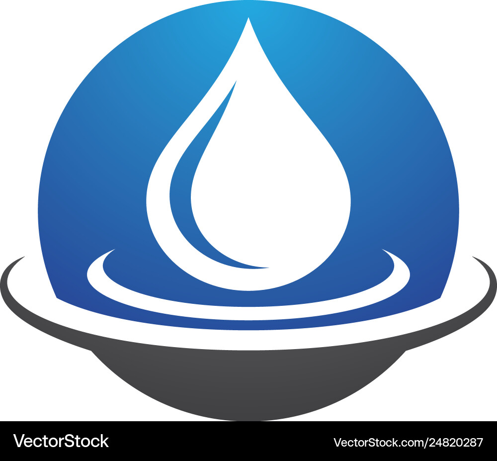 Wassertropfen Symbol Lizenzfreies Vektorbild