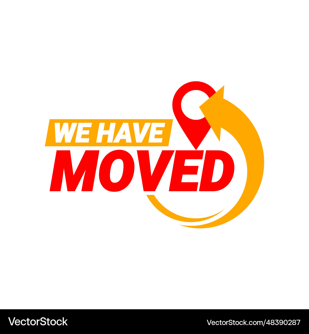 We are moving for poster template with new address