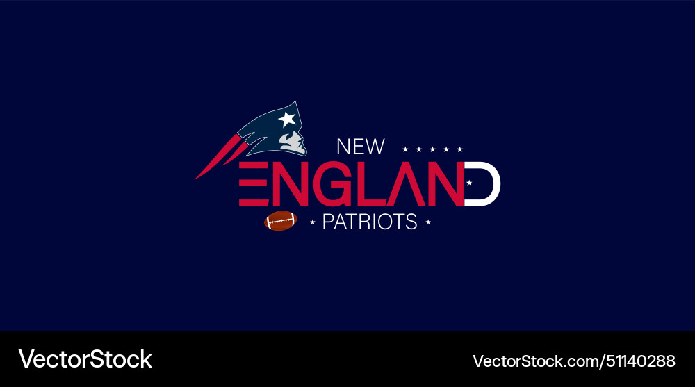 A visual tribute stunning design for new england Vector Image