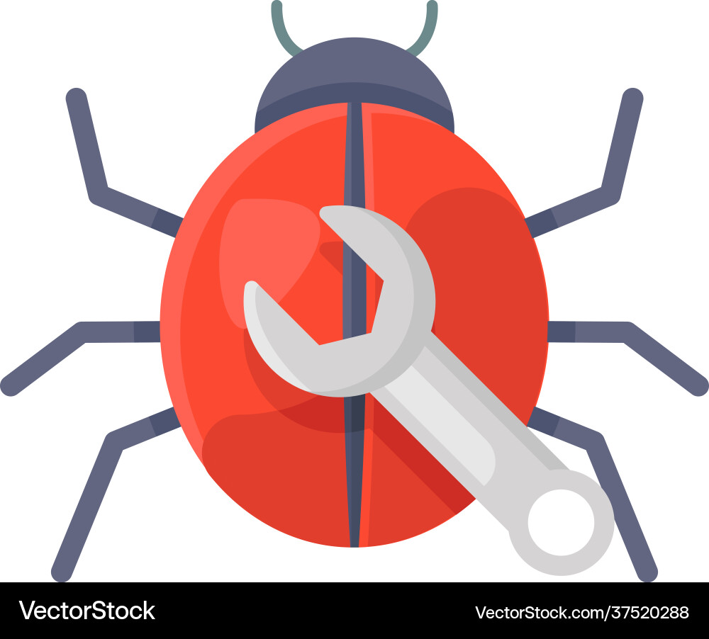 Bug fixing Royalty Free Vector Image - VectorStock