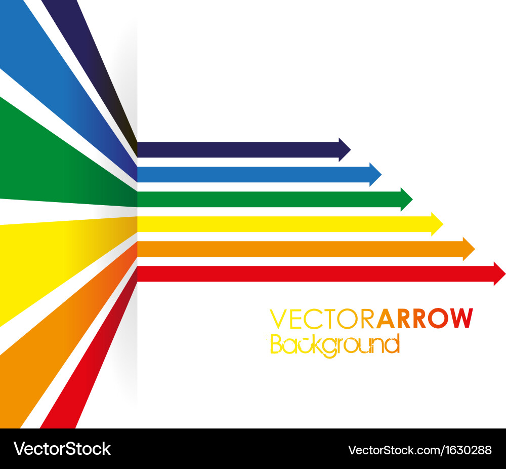 Colorful Arrow Strip Background Royalty Free Vector Image