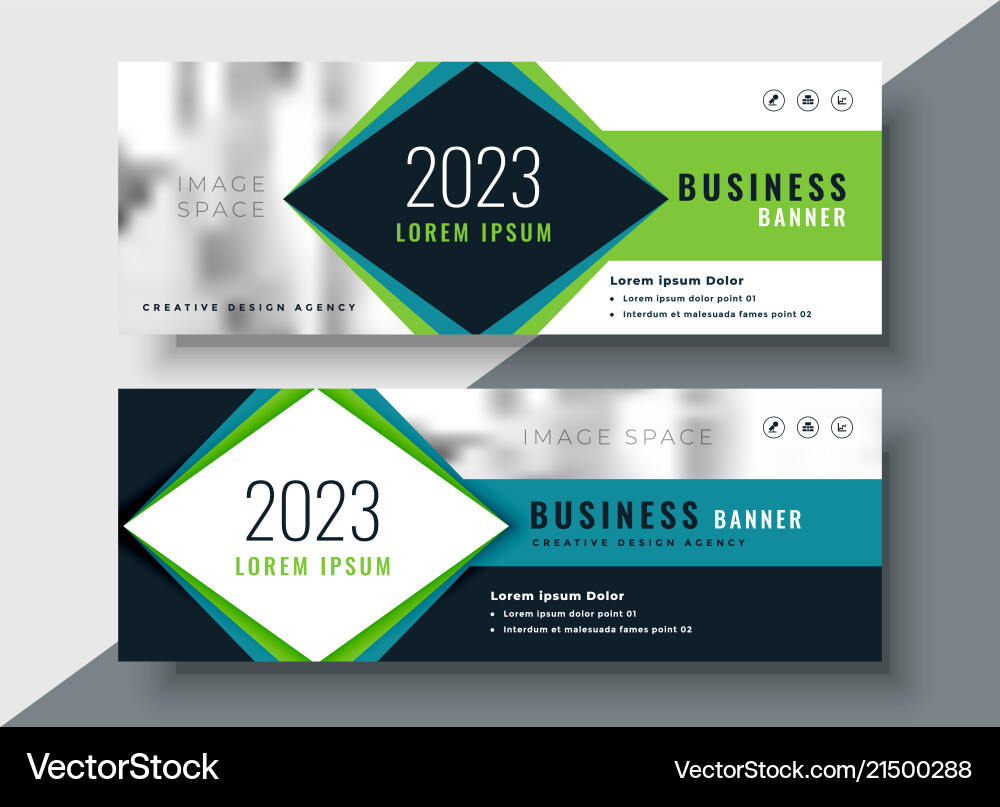 Corporate banner design for your business Vector Image