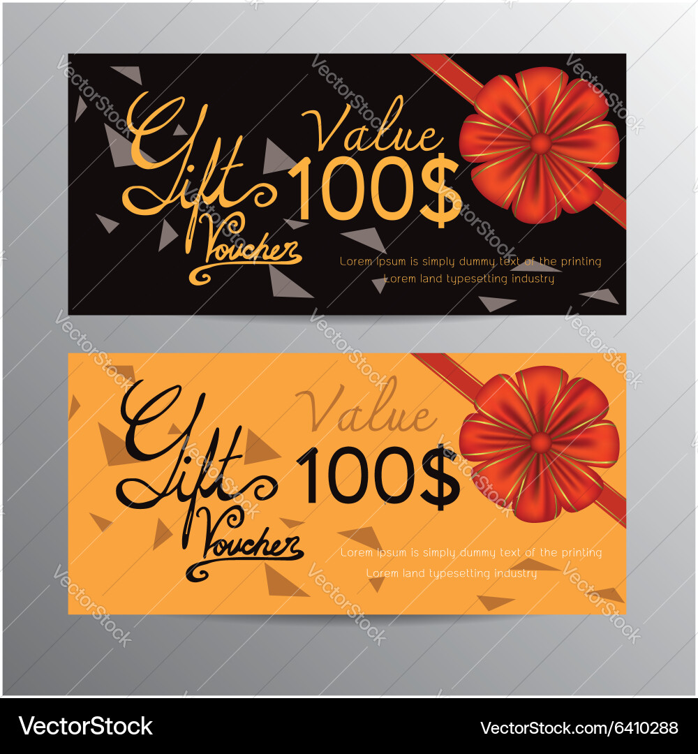 Handgezeichneter Gutschein Lizenzfreies Vektorbild