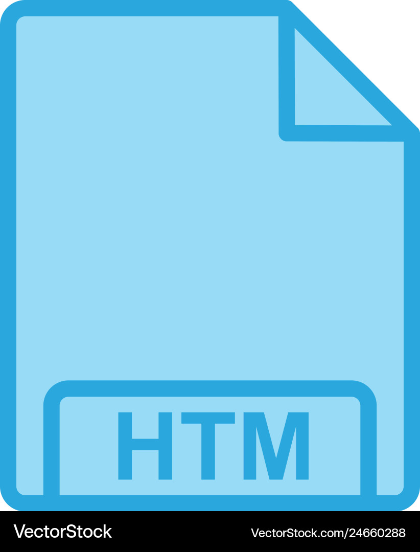 Htm icon Royalty Free Vector Image - VectorStock