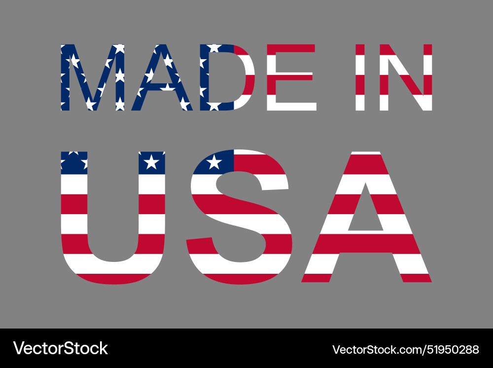 Made in usa Royalty Free Vector Image - VectorStock