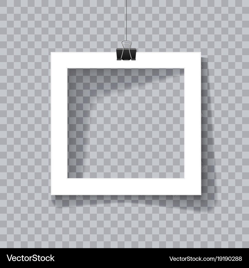 Photo frame collection realistic Royalty Free Vector Image
