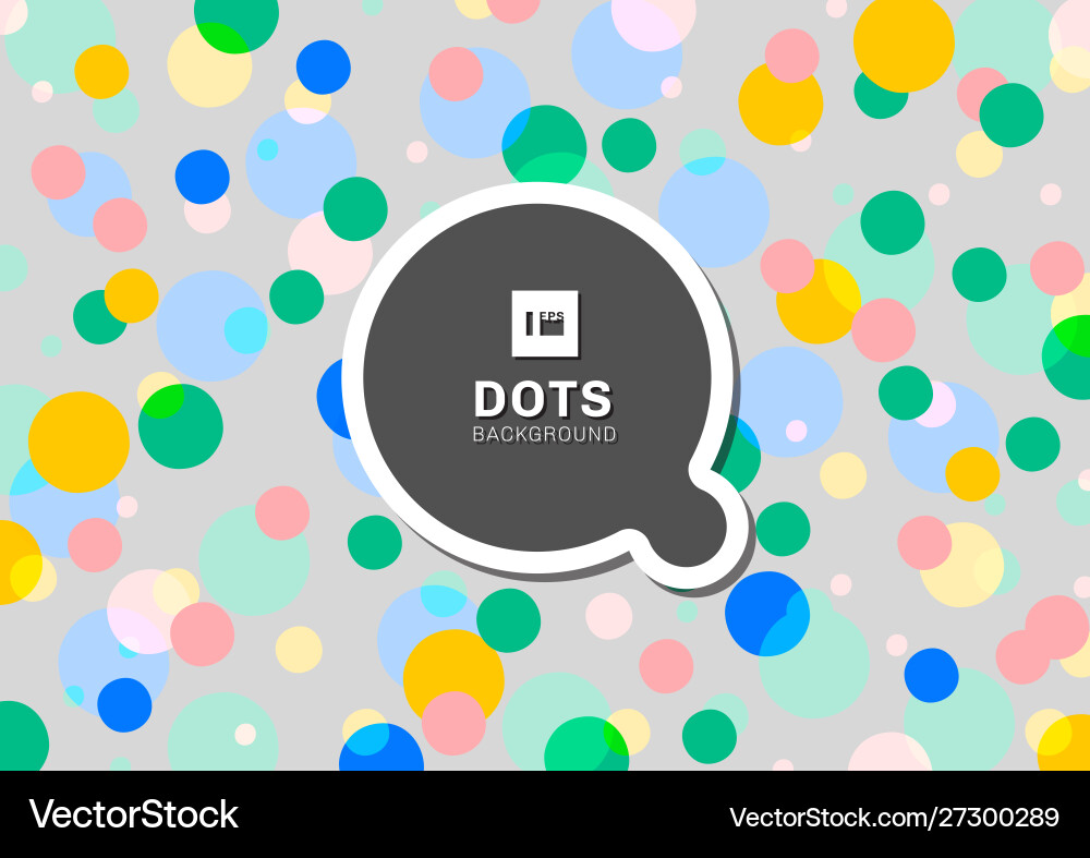 Colorful Polka Dot Background Royalty Free Vector Image