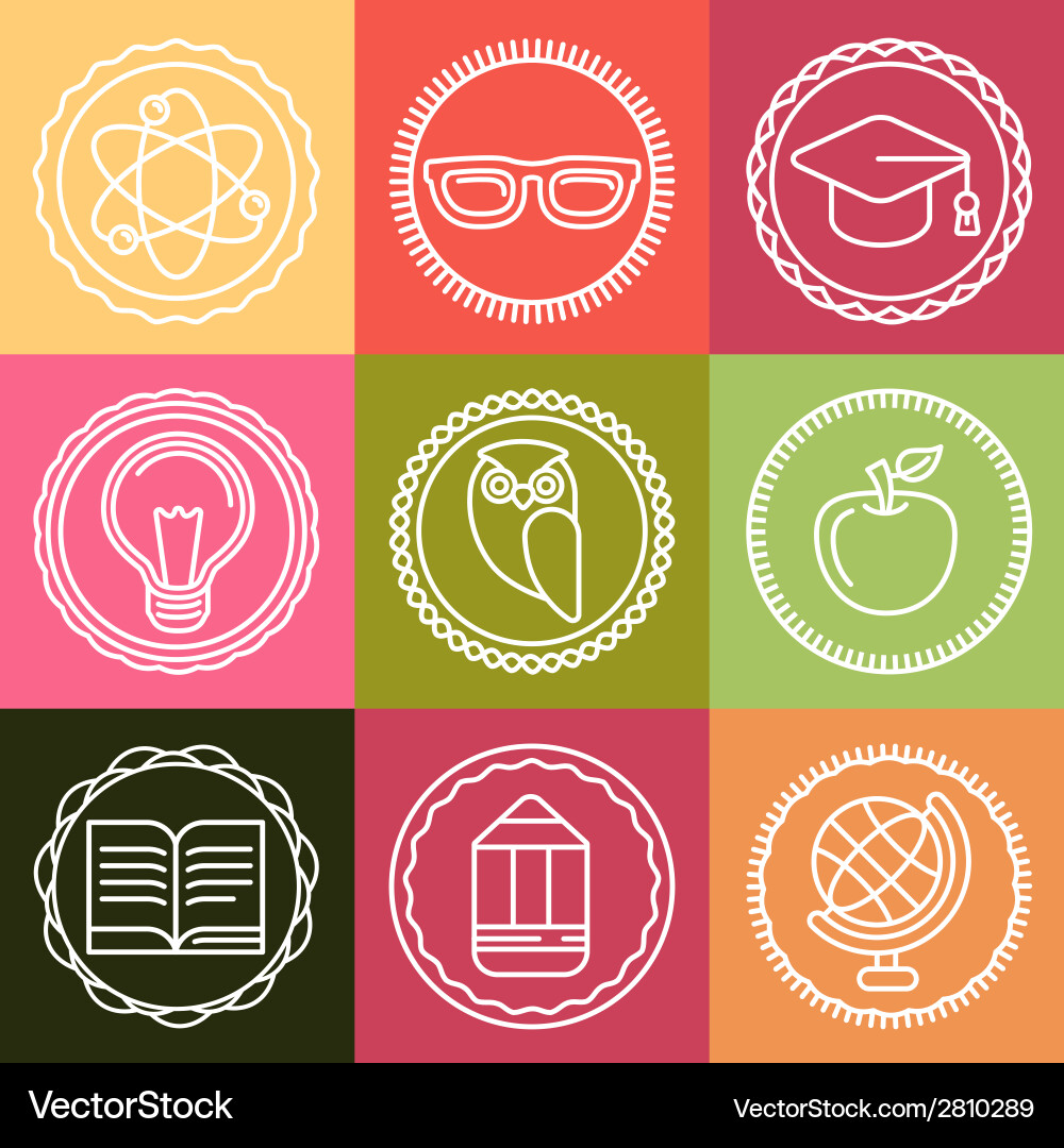 School logos Royalty Free Vector Image - VectorStock