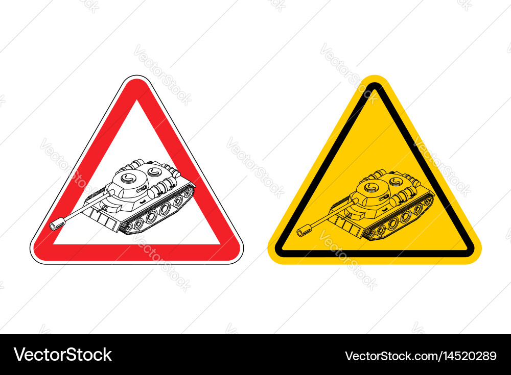 Warning sign of attention war Royalty Free Vector Image
