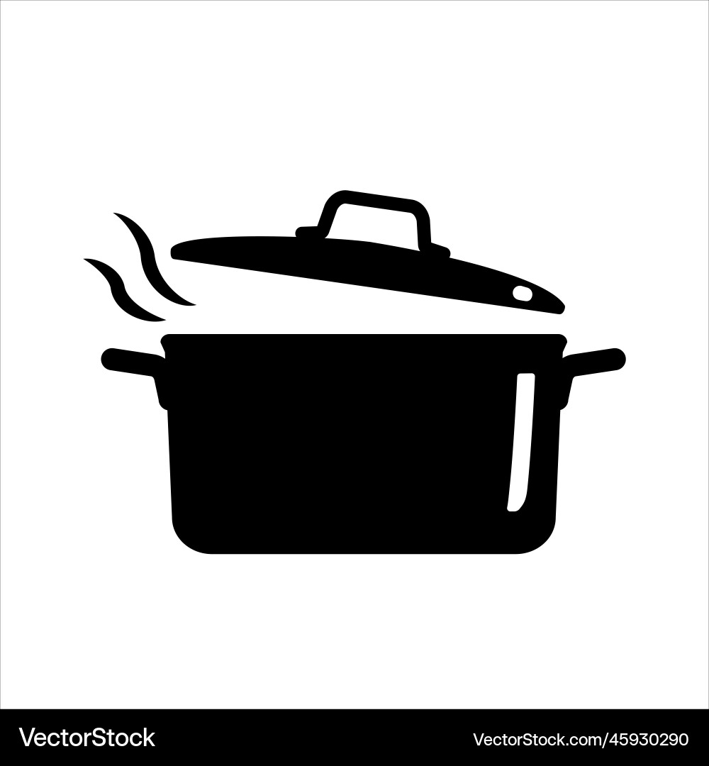 Cooking pan icon Royalty Free Vector Image - VectorStock
