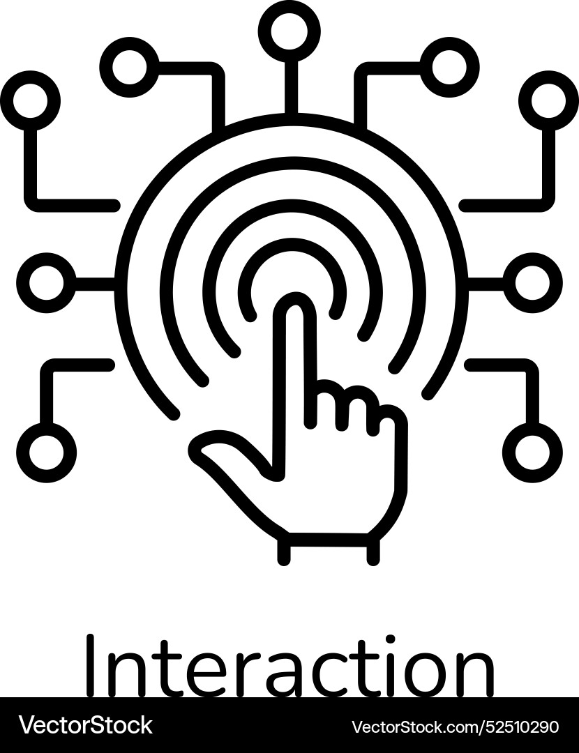 Interaction Royalty Free Vector Image - VectorStock