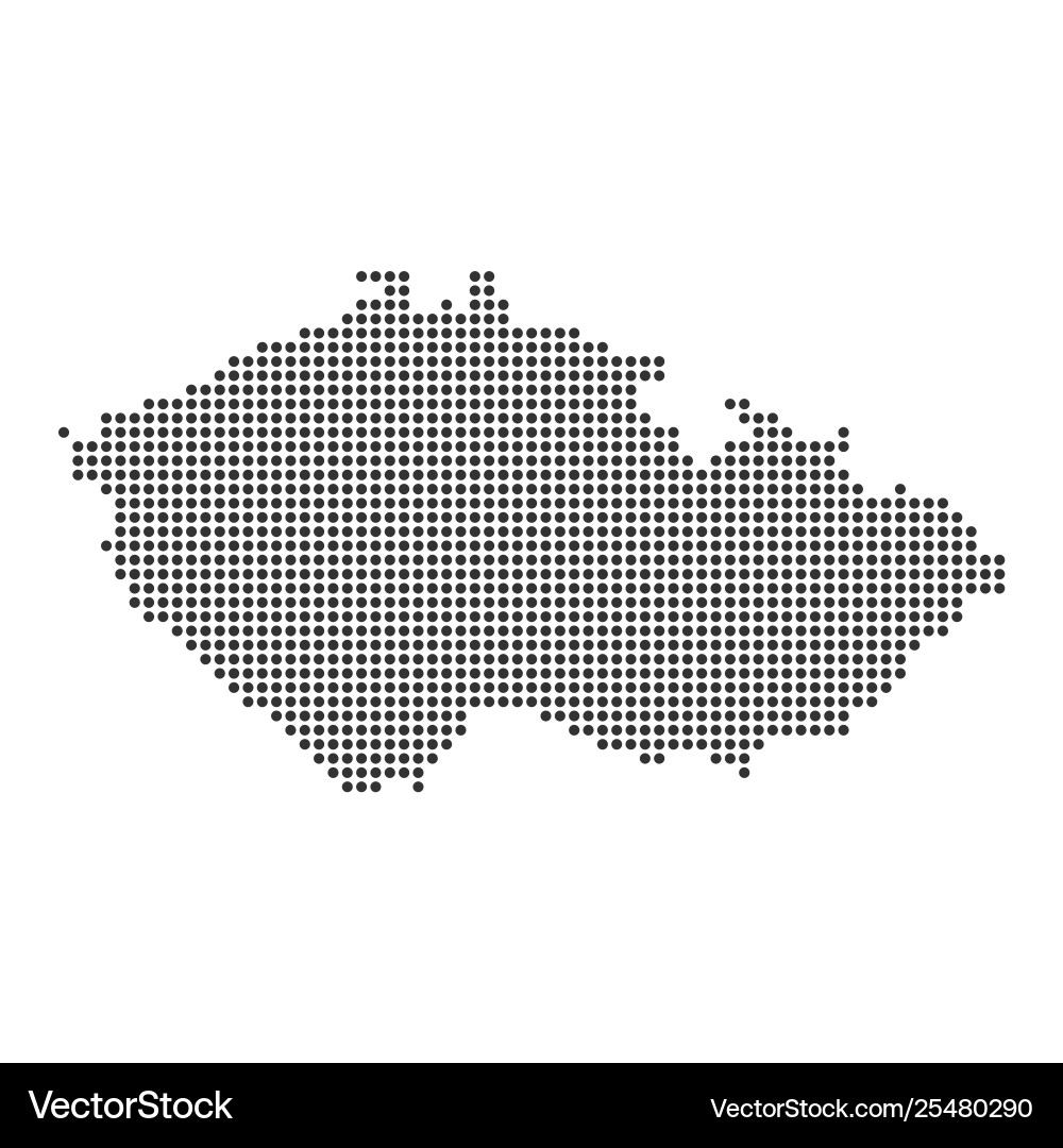 Map with dot Royalty Free Vector Image - VectorStock