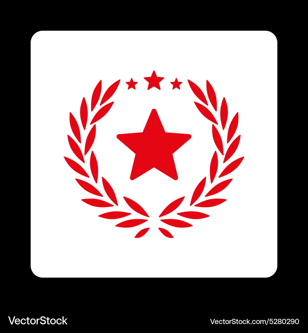 Proud icon from award buttons overcolor set Vector Image