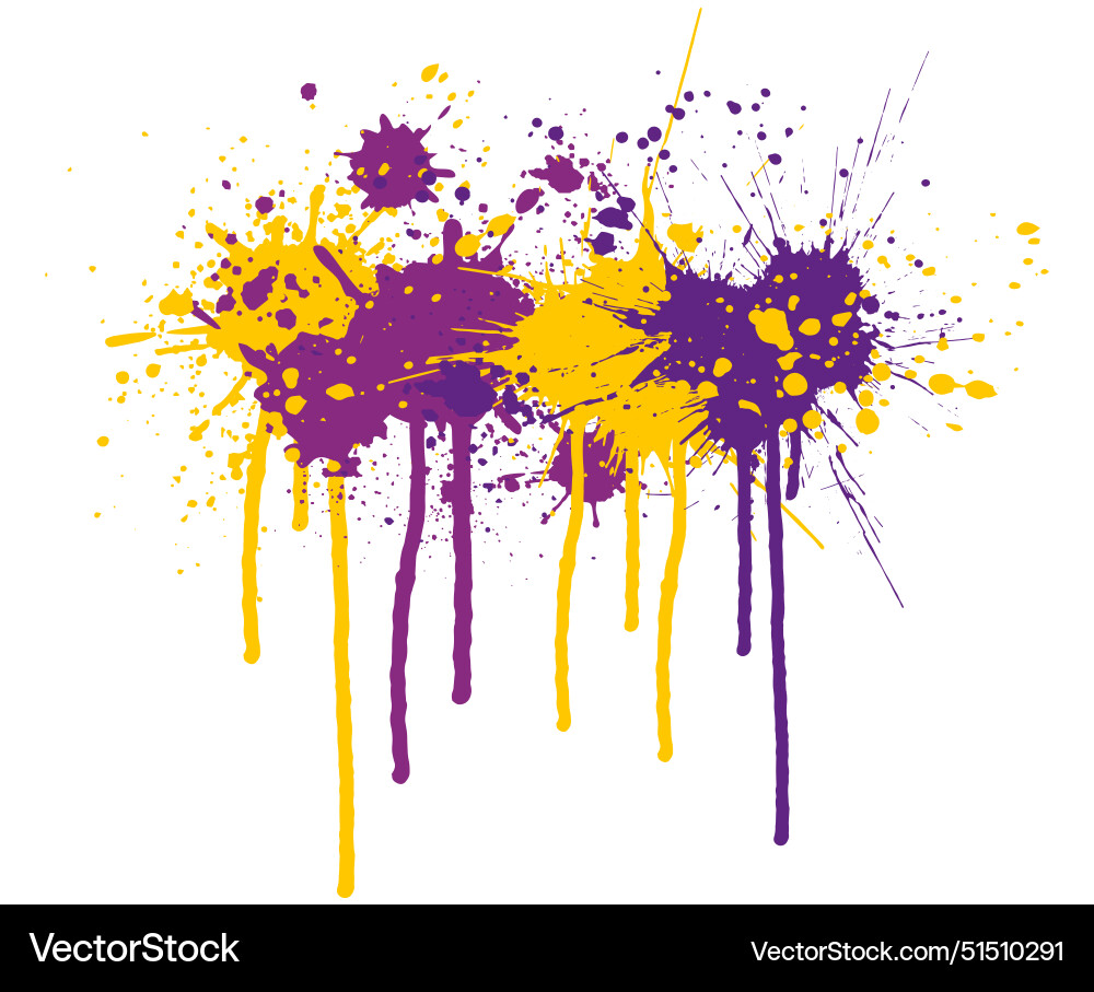 Beautiful banner with bright colorful splash Vector Image