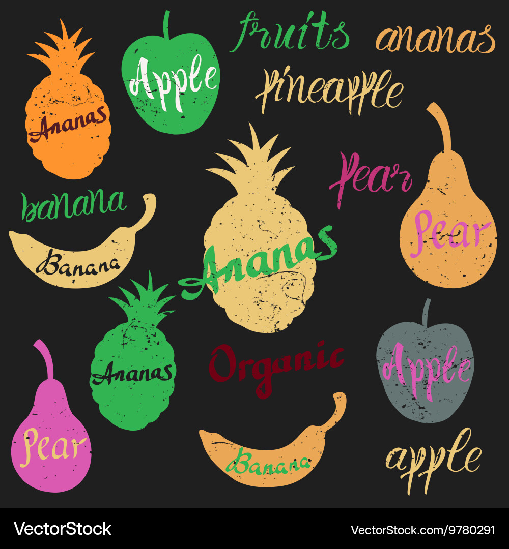 Fruit logo Royalty Free Vector Image - VectorStock