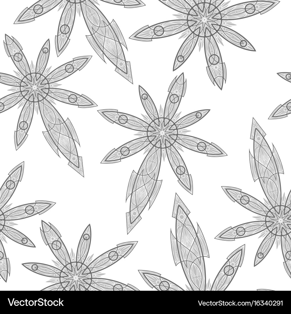 Pattern in flower style Royalty Free Vector Image