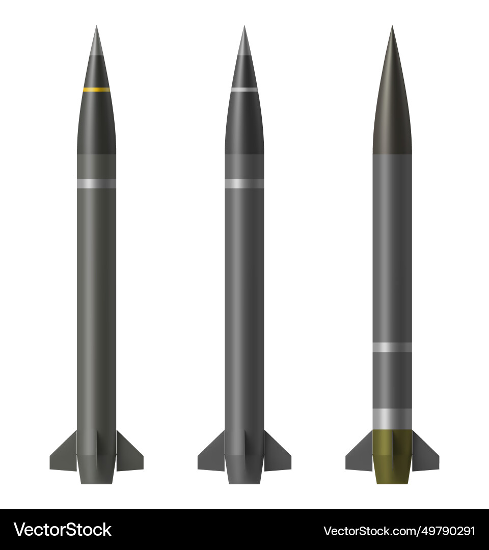 Precision strike missile Royalty Free Vector Image