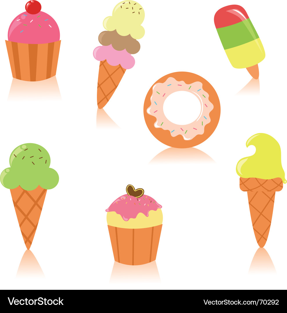 Cute pastry Royalty Free Vector Image - VectorStock