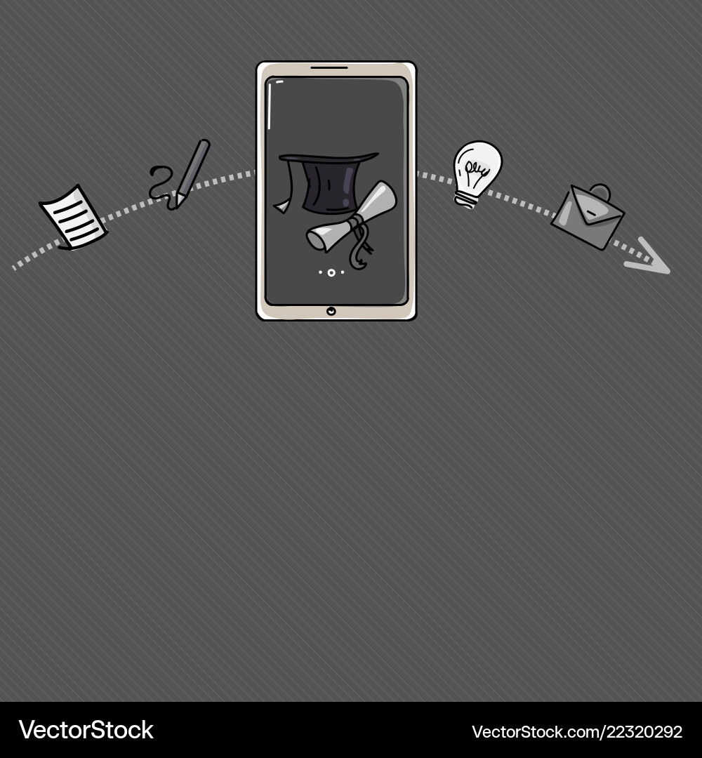 Flat design business empty Royalty Free Vector Image