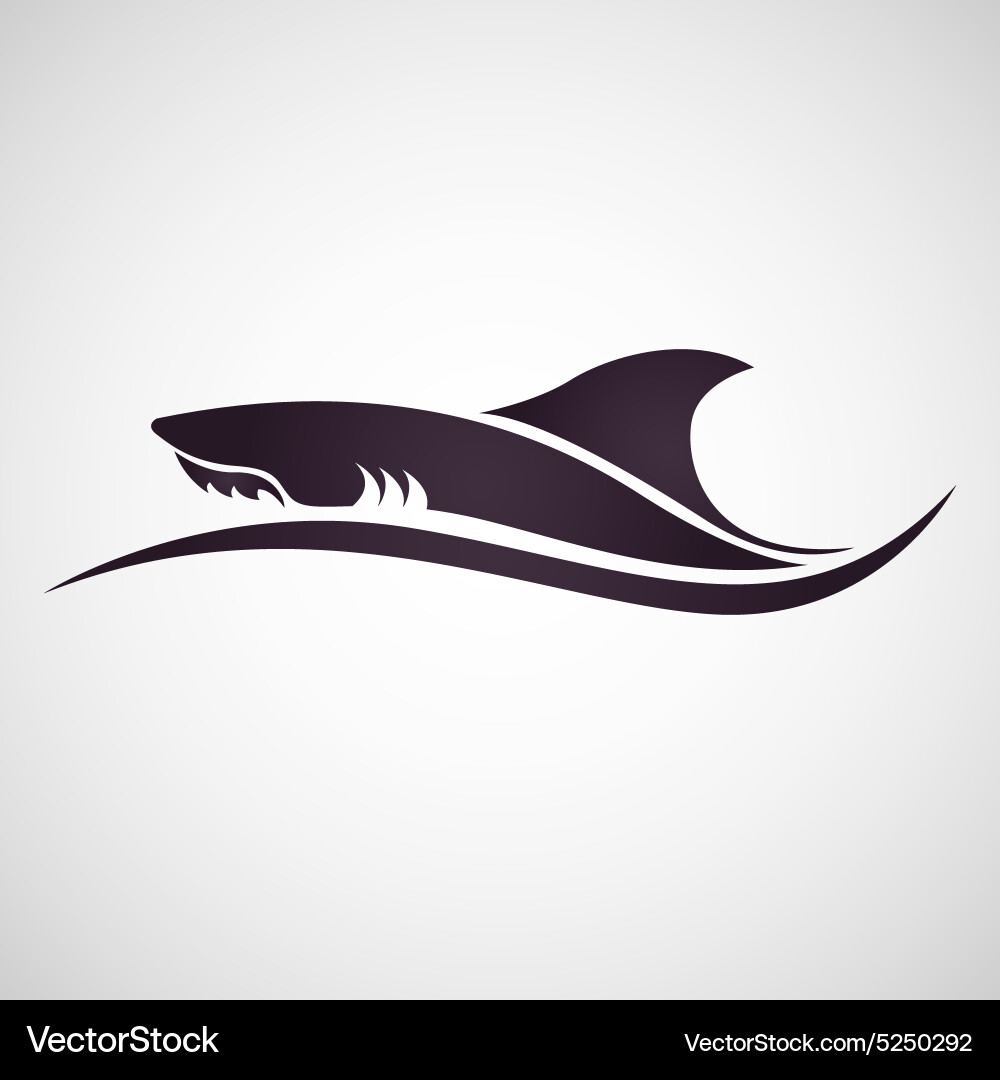 Haifisch Lizenzfreies Vektorbild - VectorStock