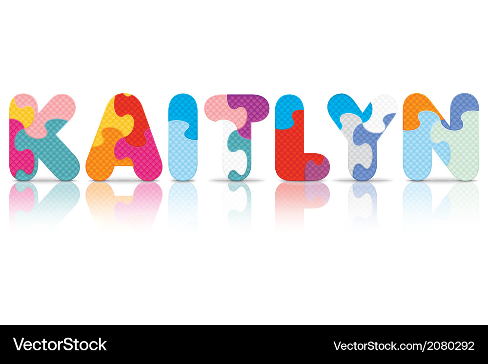 Kaitlyn In Bubble Letters