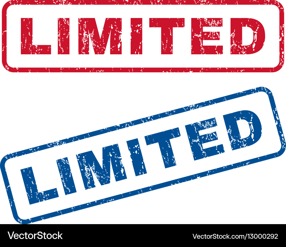 Limited rubber stamps Royalty Free Vector Image