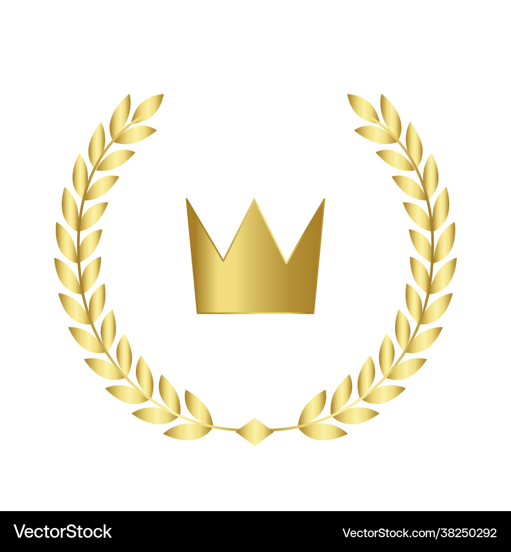 Premium quality crown icon Royalty Free Vector Image