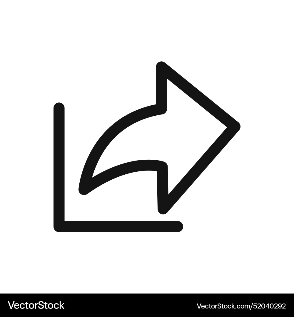 Share page icon black and white sign Royalty Free Vector