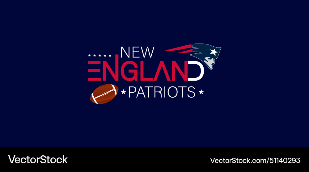 A visual tribute stunning design for new england Vector Image