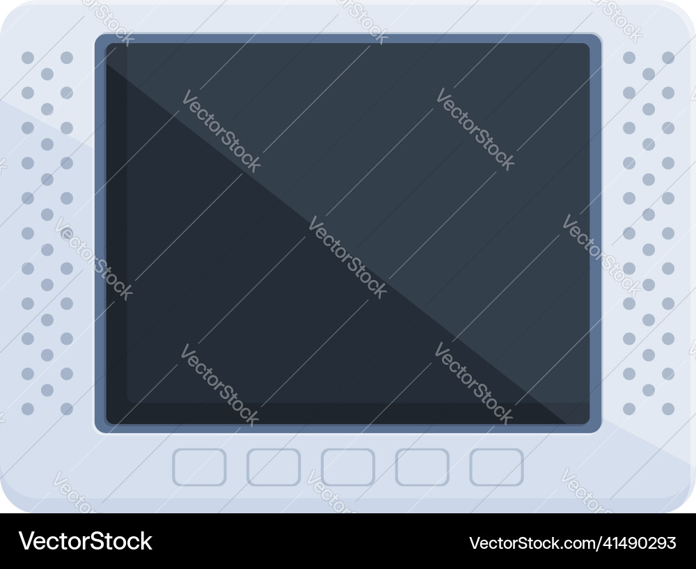Alarm intercom icon cartoon door system Royalty Free Vector
