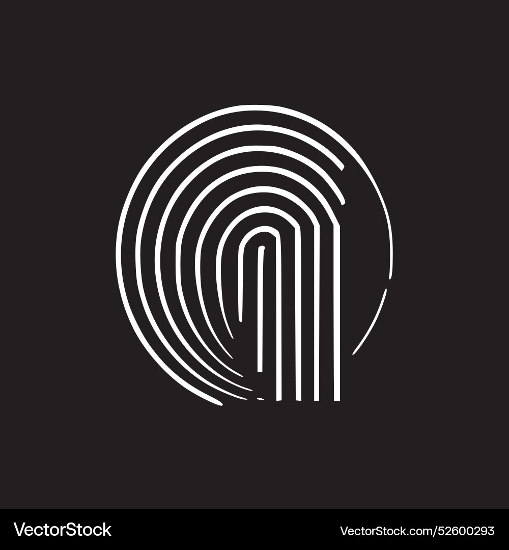 Lines - minimalist and simple silhouette Vector Image