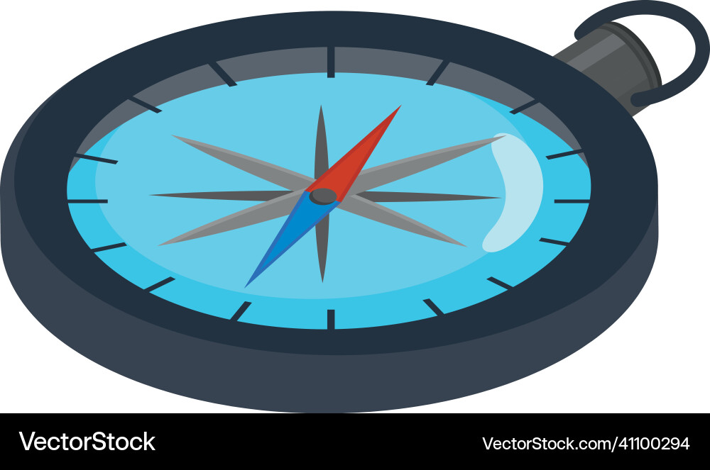 Compass guide device Royalty Free Vector Image