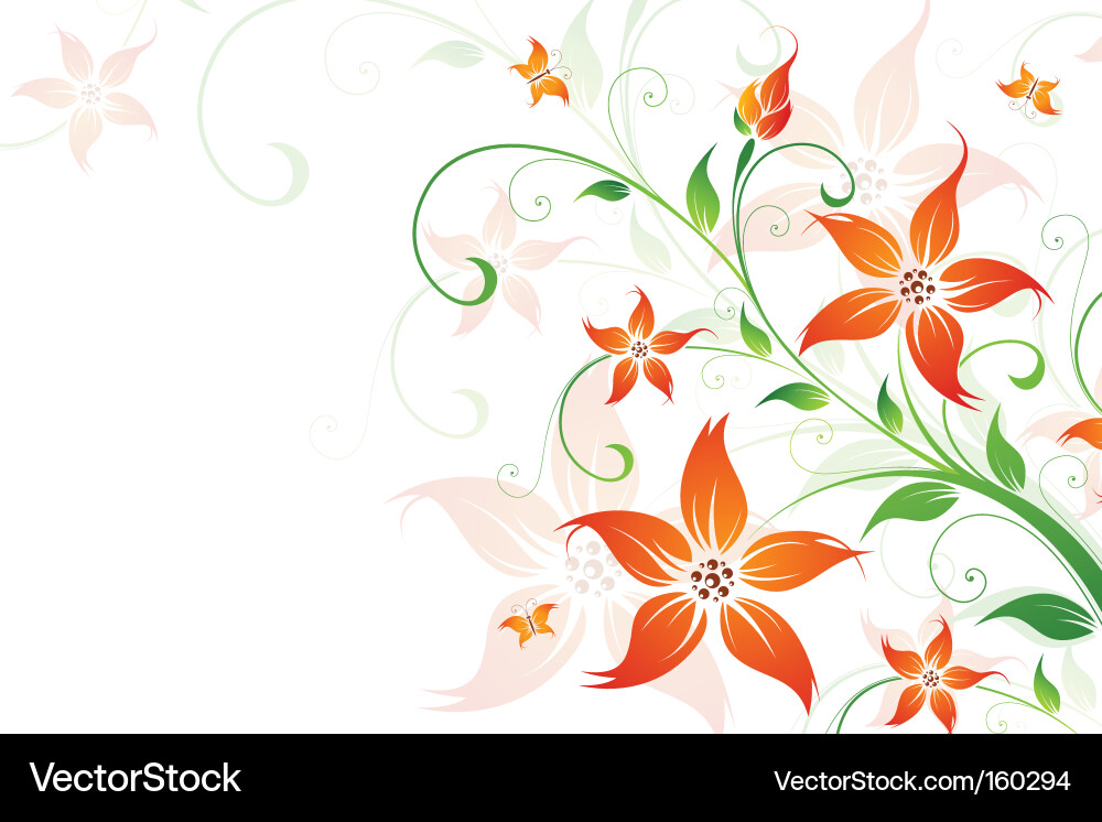 Floral background Royalty Free Vector Image - VectorStock