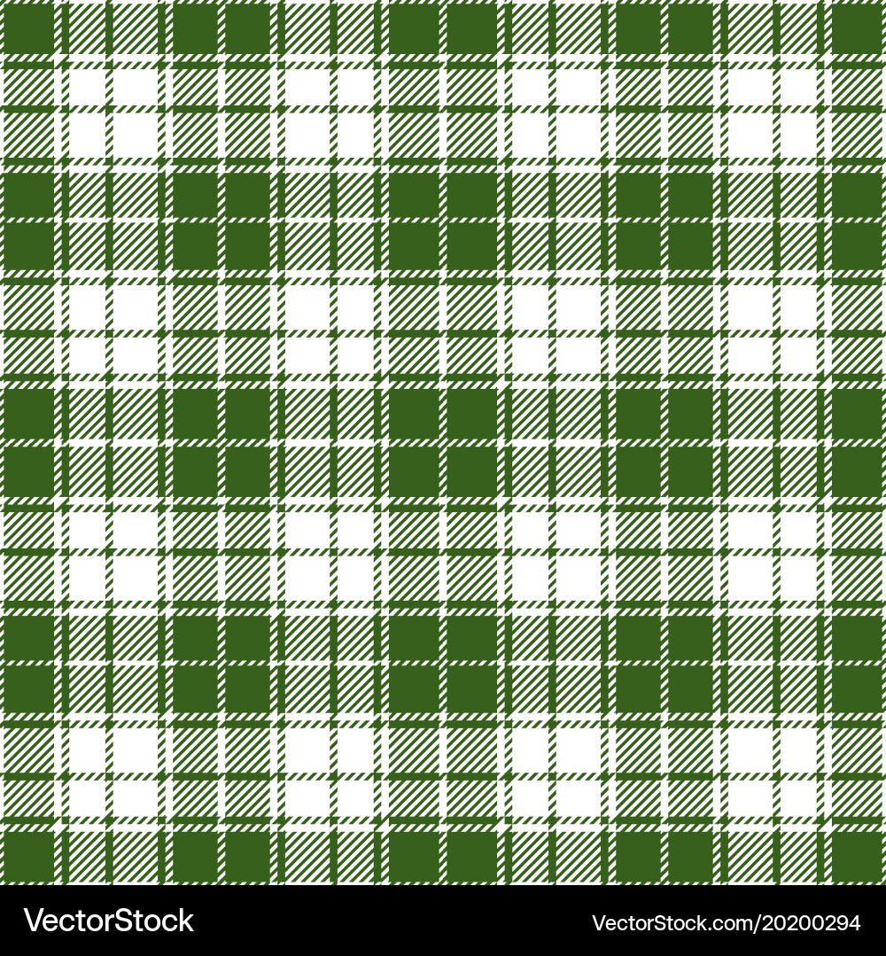 Green tartan plaid seamless pattern Royalty Free Vector