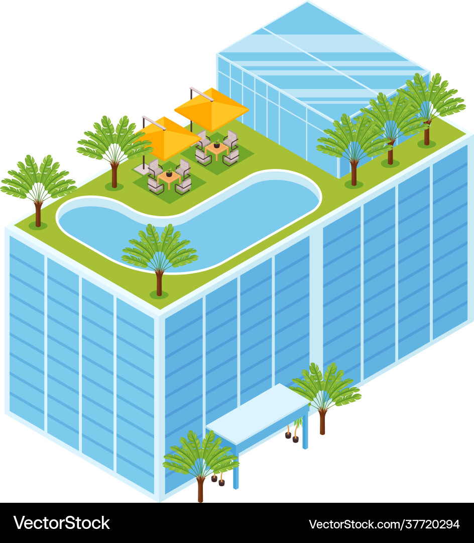 Hotel building icon Royalty Free Vector Image - VectorStock