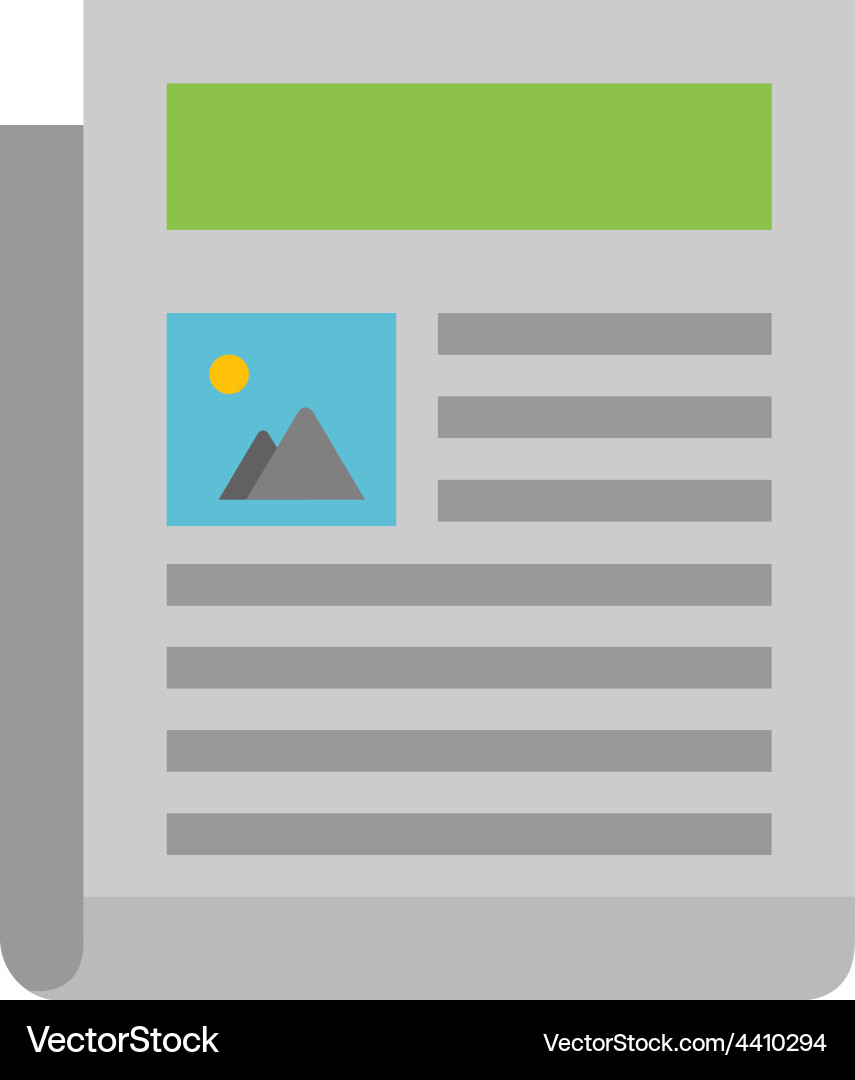 Newspaper Royalty Free Vector Image - VectorStock