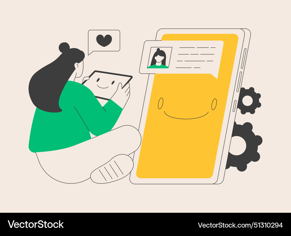 Personification abstract concept Royalty Free Vector Image