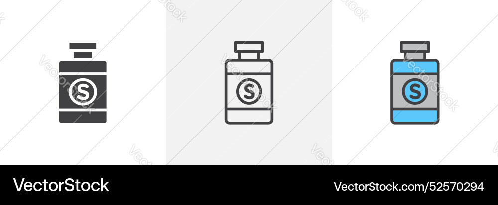 Solvent-Symbol auf weißem Hintergrund Lizenzfreier Vektor