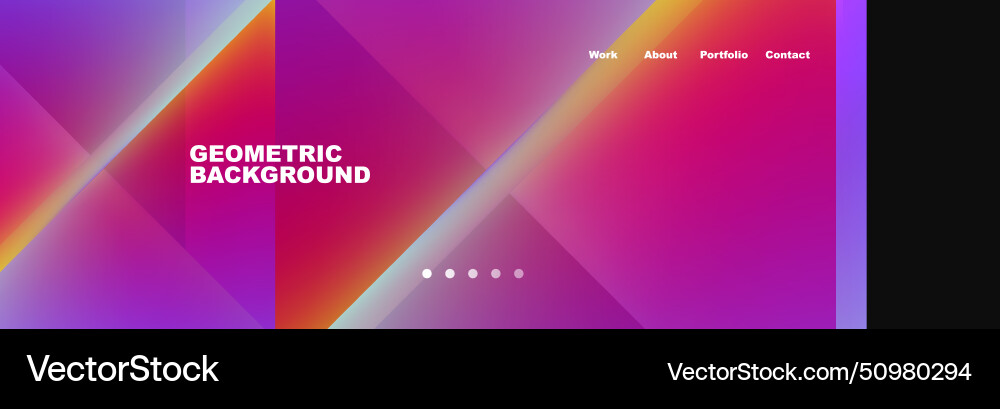 Triangle minimal web site page background design Vector Image