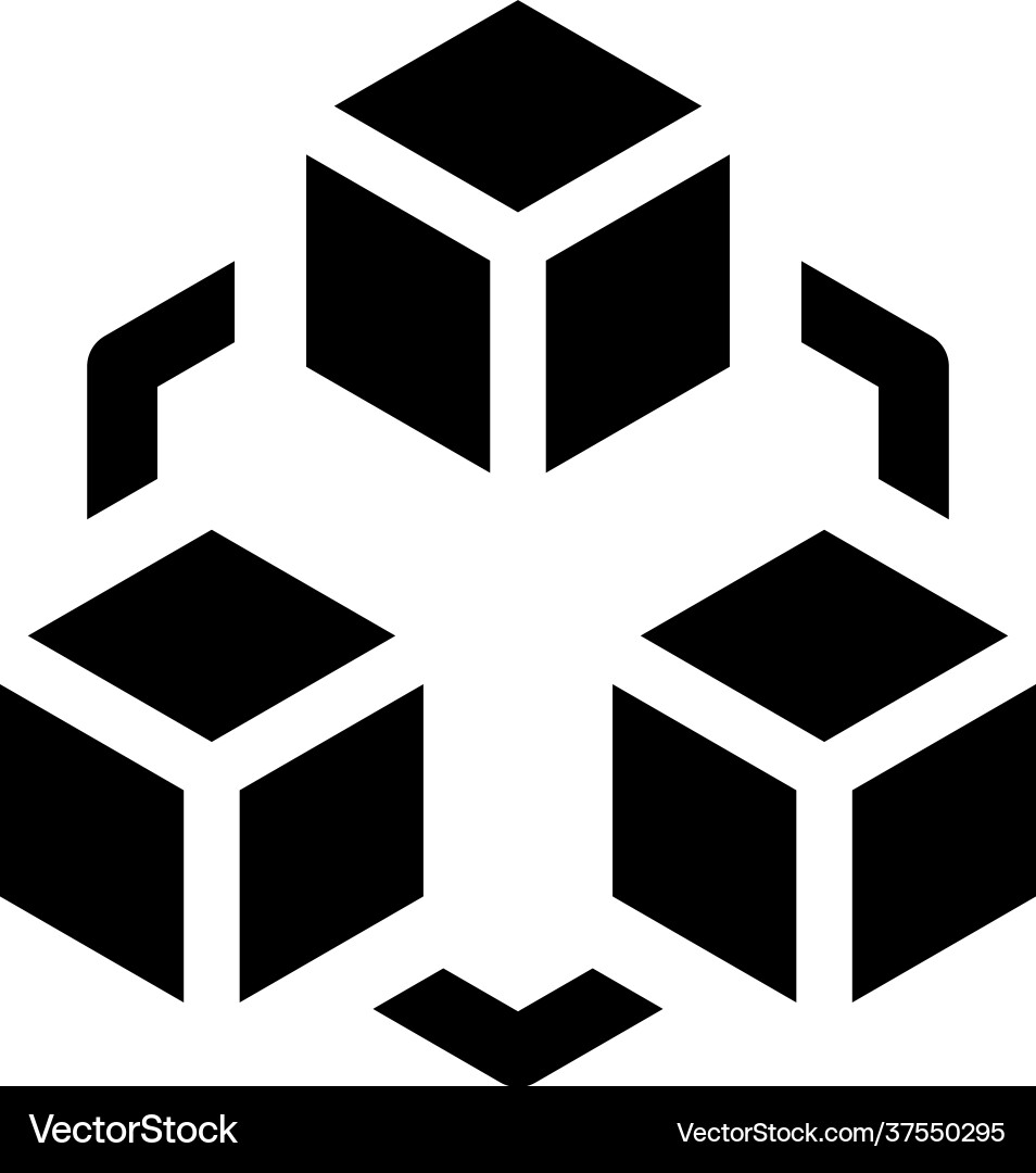 Blockchain icon Royalty Free Vector Image - VectorStock