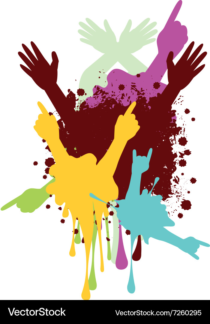 Cartoon hands with gestures7 Royalty Free Vector Image