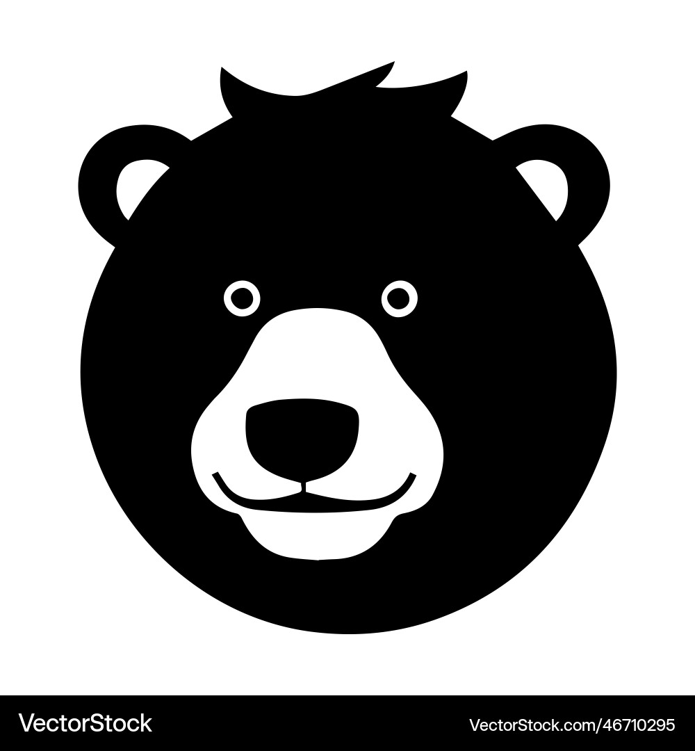 Cute bear animal Royalty Free Vector Image - VectorStock