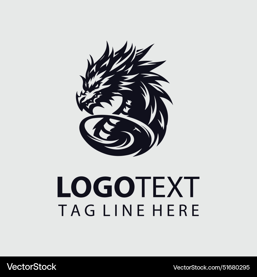 Dragon logo Royalty Free Vector Image - VectorStock