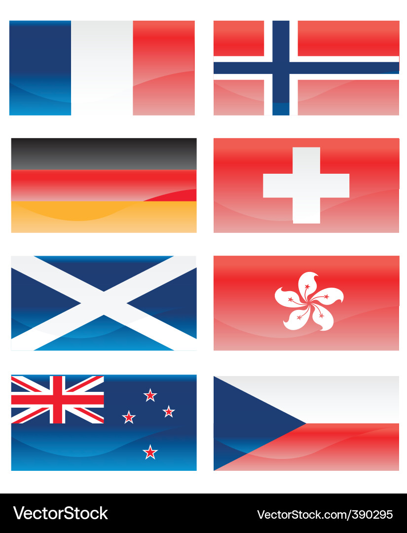 Flags Royalty Free Vector Image - VectorStock