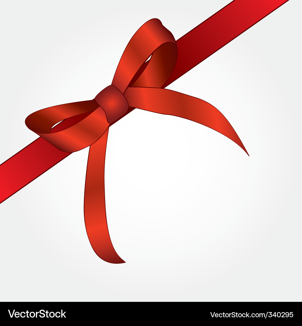 Red ribbon Royalty Free Vector Image - VectorStock