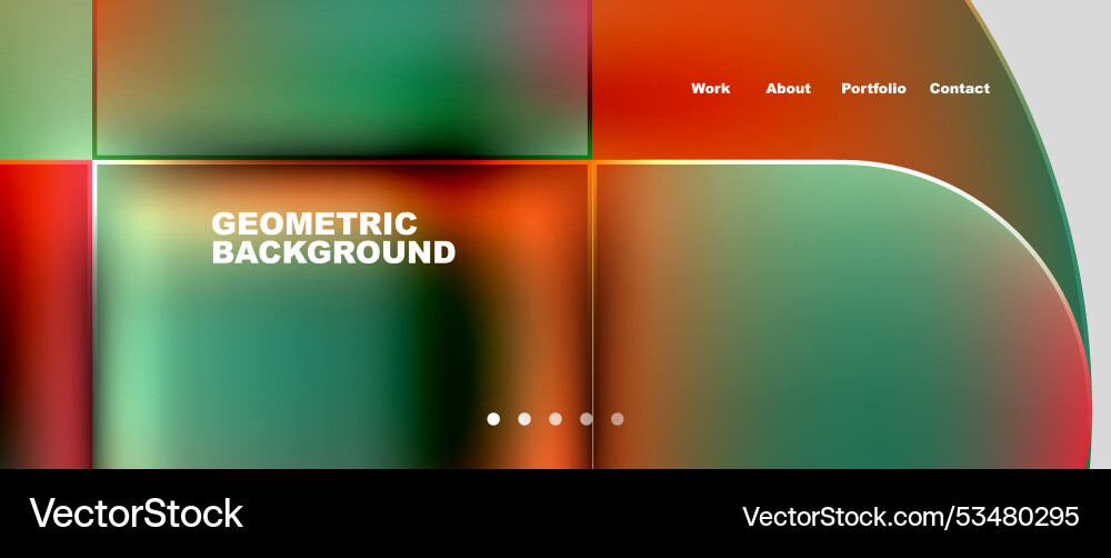 Round squares circles with fluid gradients Vector Image