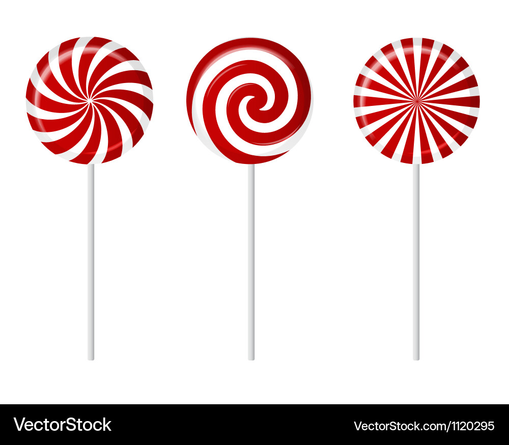 Striped candy Royalty Free Vector Image - VectorStock